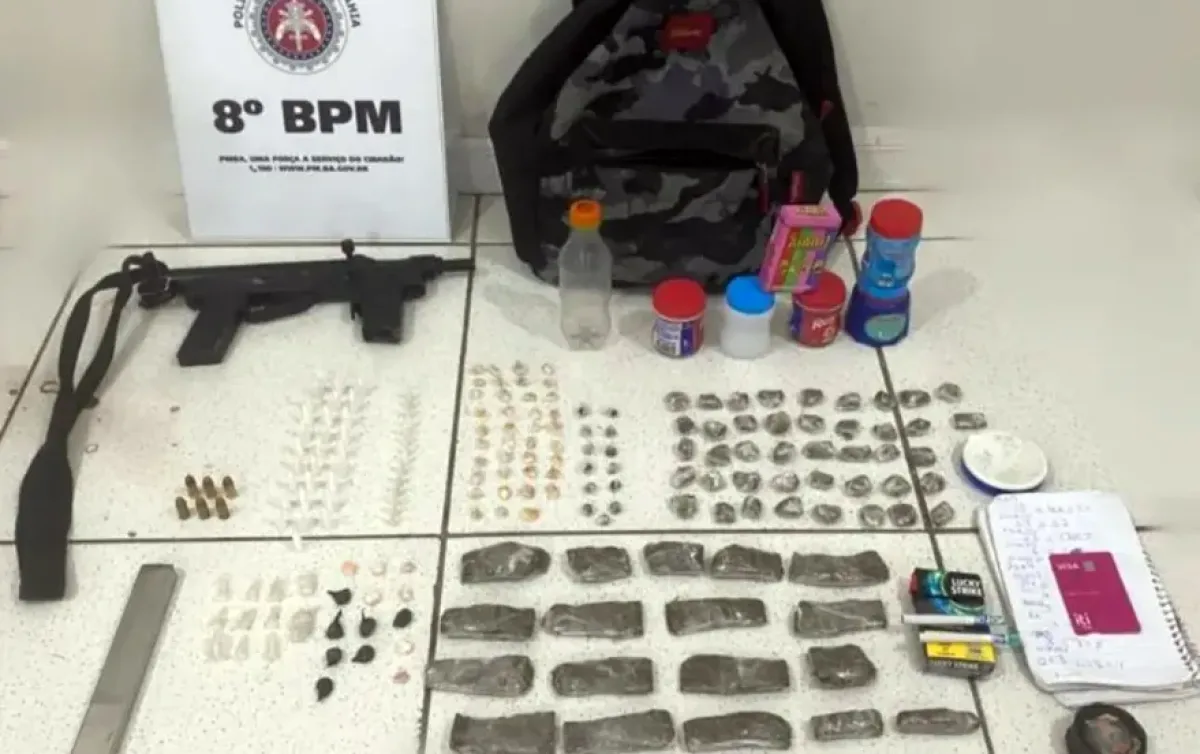 8° BPM apreende arma de fogo e drogas em Porto Seguro: Criminoso preso ...