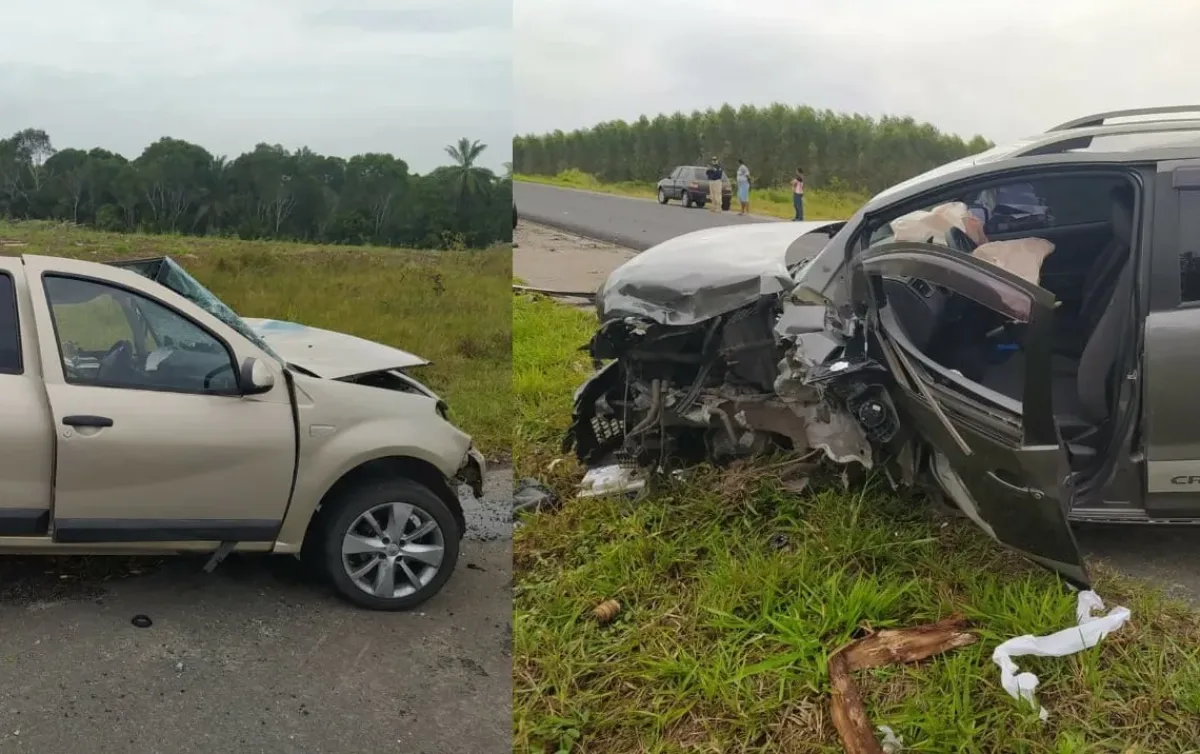 Cinco pessoas ficam feridas em acidente na BR 418 em Caravelas - Bahia ExtremoSul