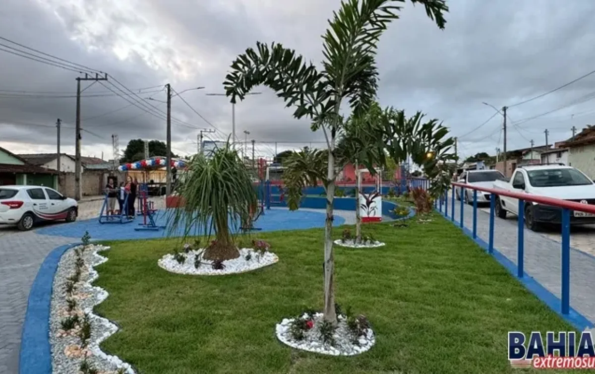 Nova Viçosa inaugura nova Praça no bairro Jardim Primavera e ...