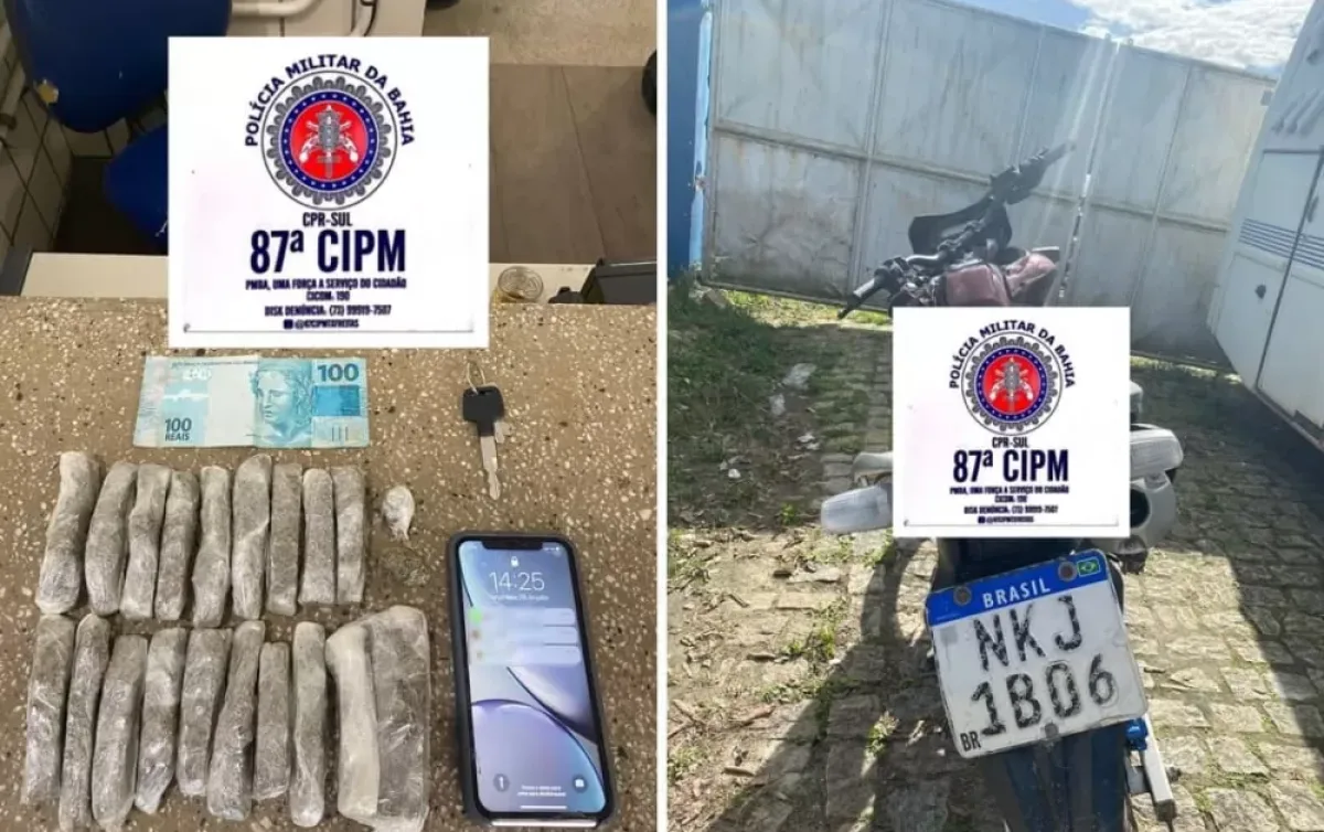 Pm Prende Suspeito Que Estava Indo Fazer Entrega De Droga Em Teixeira