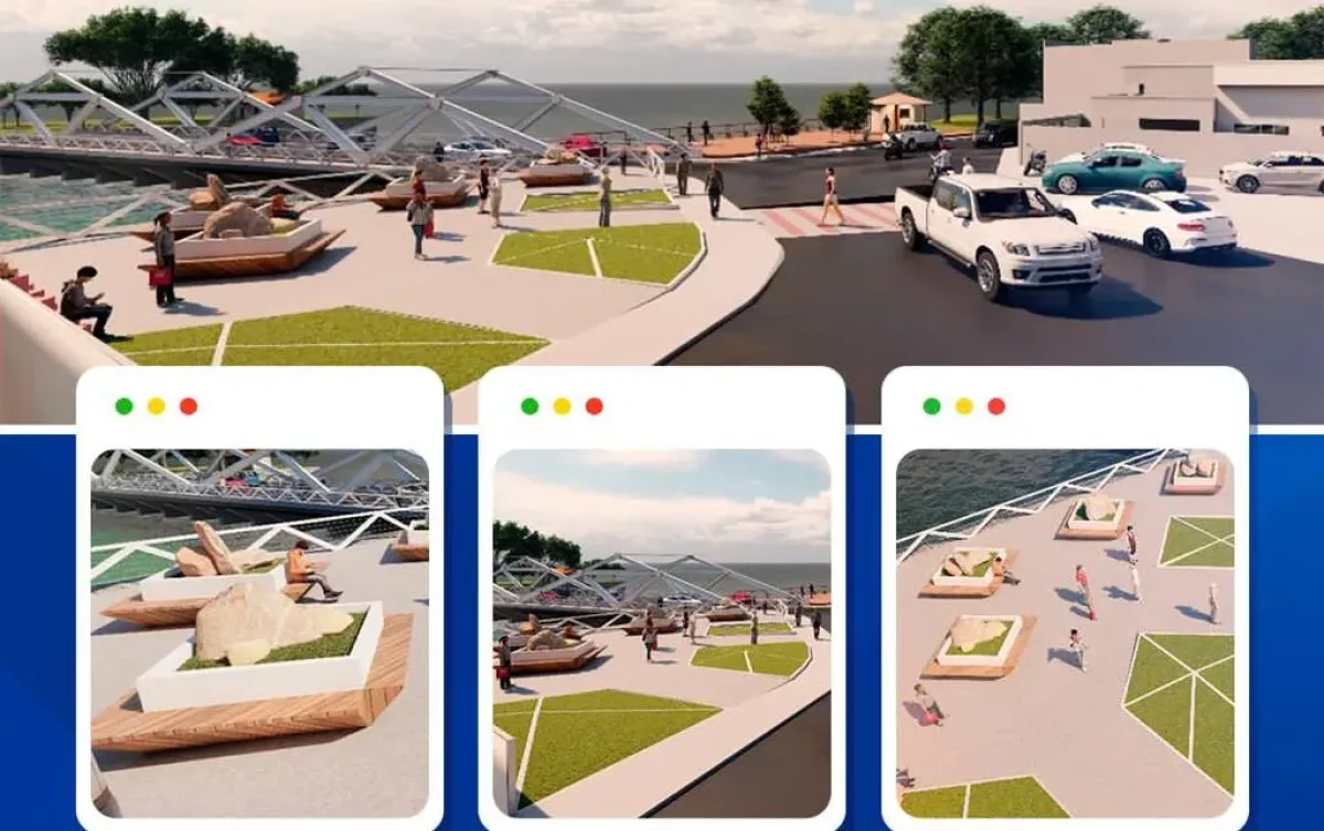 Ponte do Centro: Prefeitura avança com obras de praça, passarela e deck ...